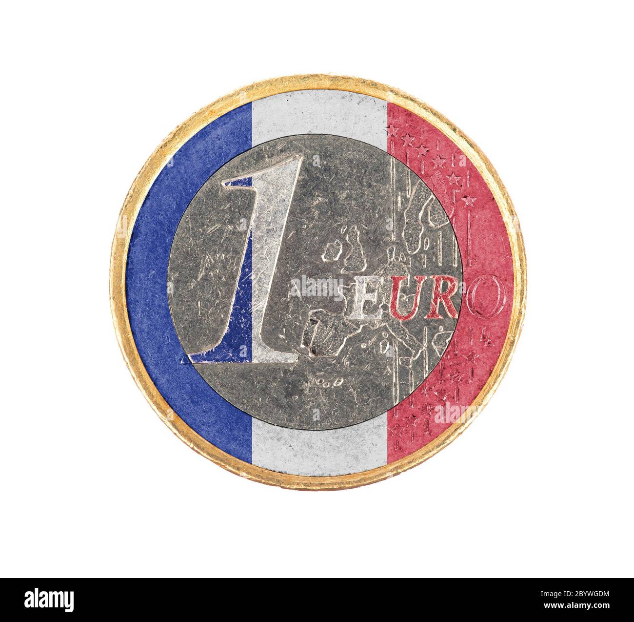 Euro coin, 1 euro Stock Photo - Alamy