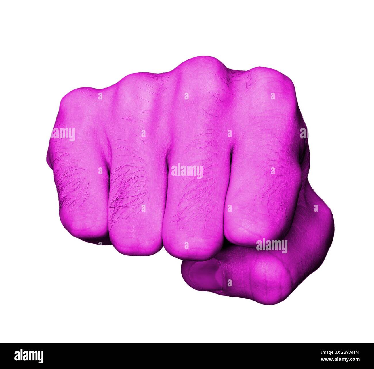 Fist of a man punching Stock Photo - Alamy