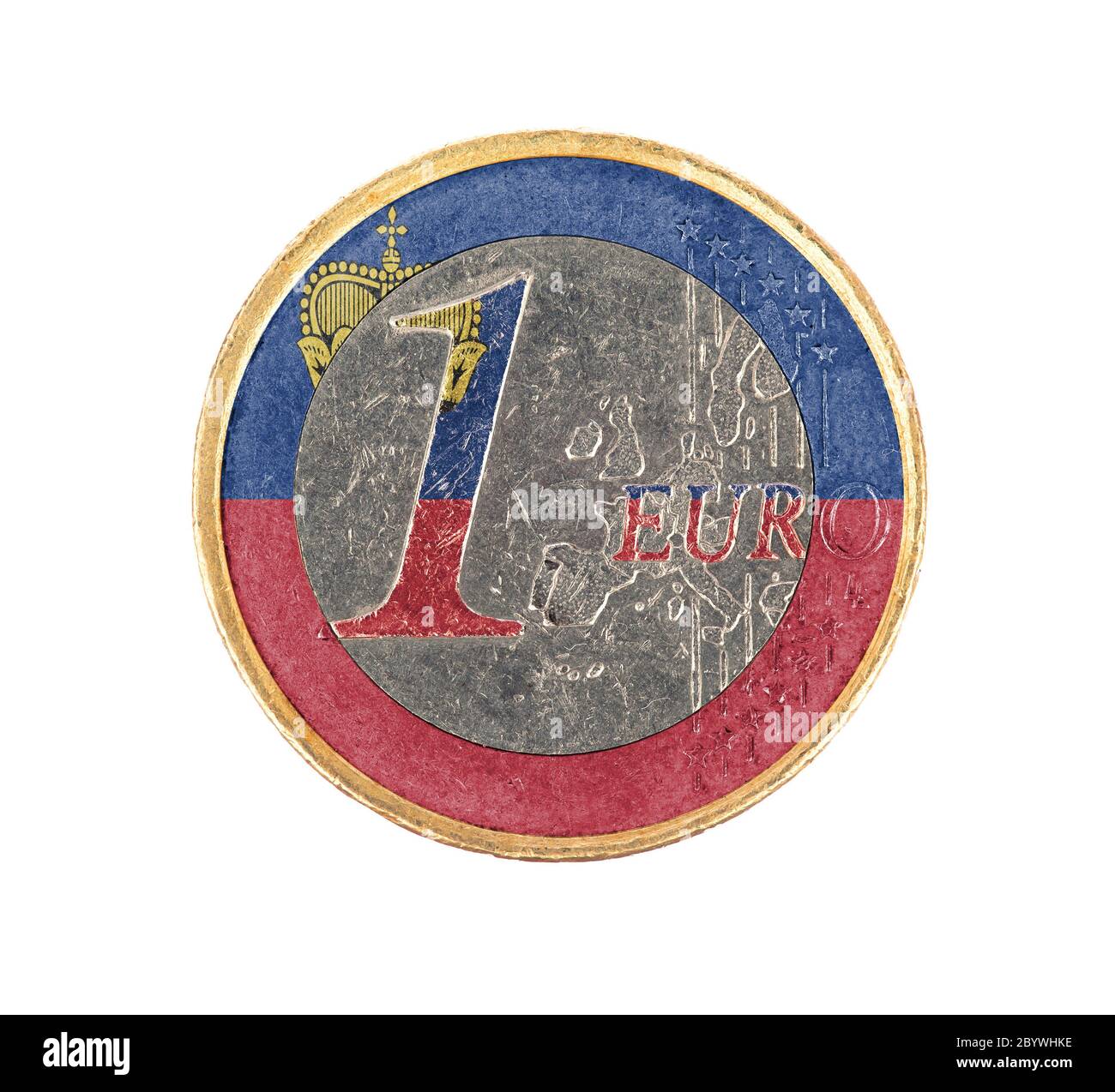 Euro coin, 1 euro Stock Photo - Alamy