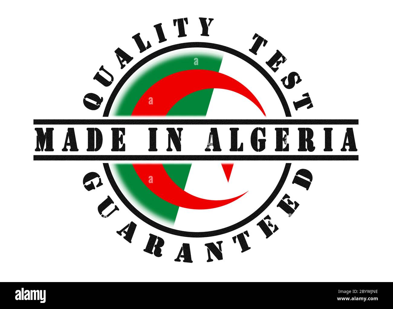 Quality test guaranteed stamp Stock Photo - Alamy