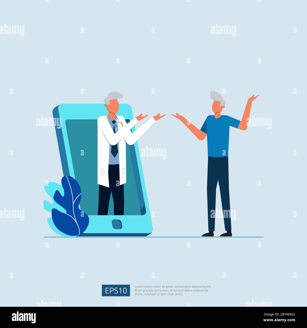 Doctor advice medical banner Stock Vector Images - Alamy