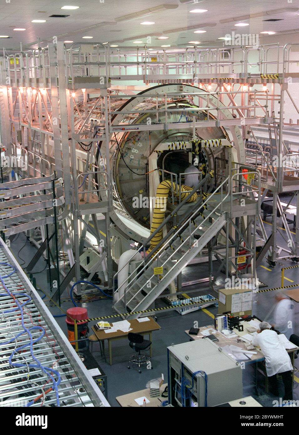 Space Station Laboratory Module Under Construction In Space Station ...