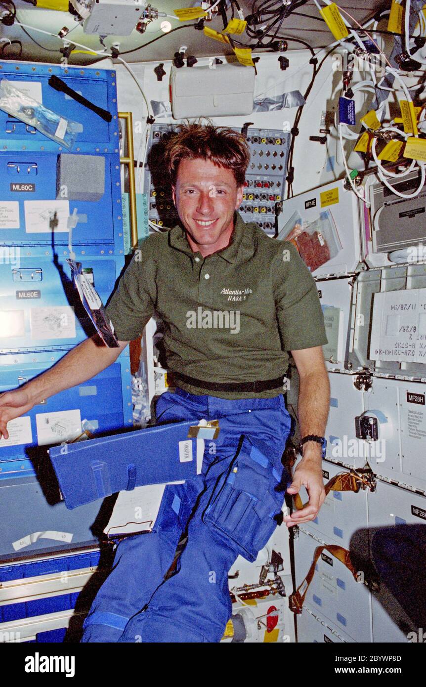 (15-24 May 1997) --- Prior to the Space Shuttle Atlantis' docking with Russia's Mir Space ...