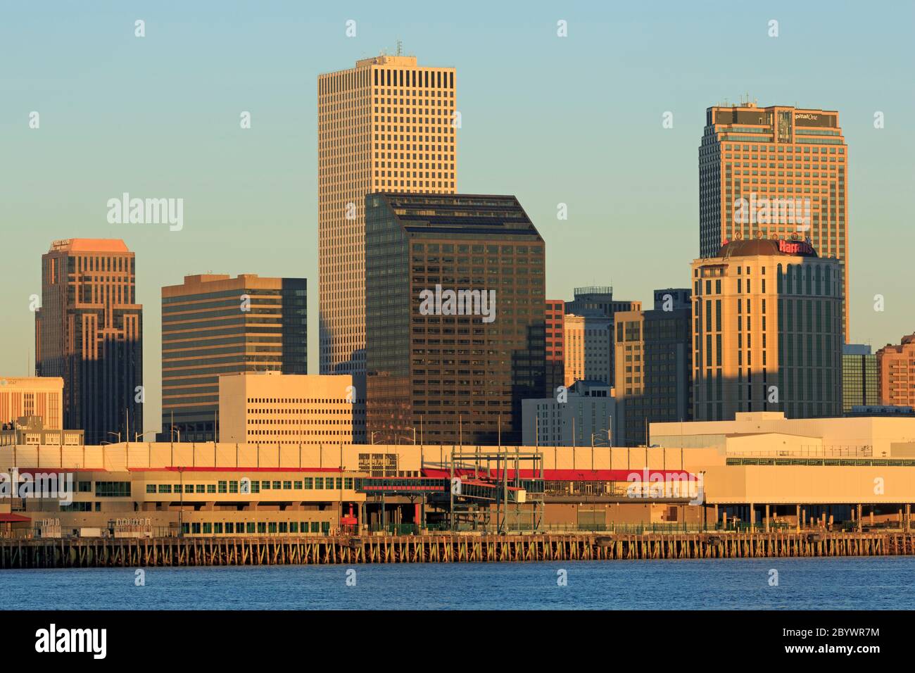 Mississippi River & New Orleans skyline, Louisiana, USA Stock Photo - Alamy