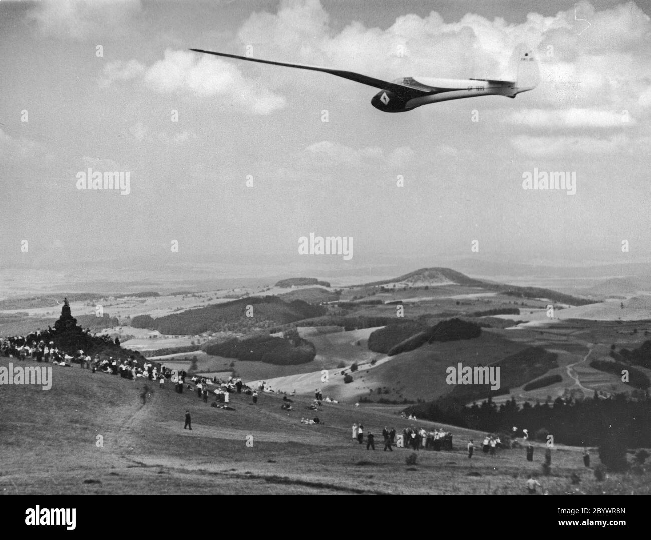 Glider PWS-101 during the competition in Wasserkuppe in 1937 Stock ...