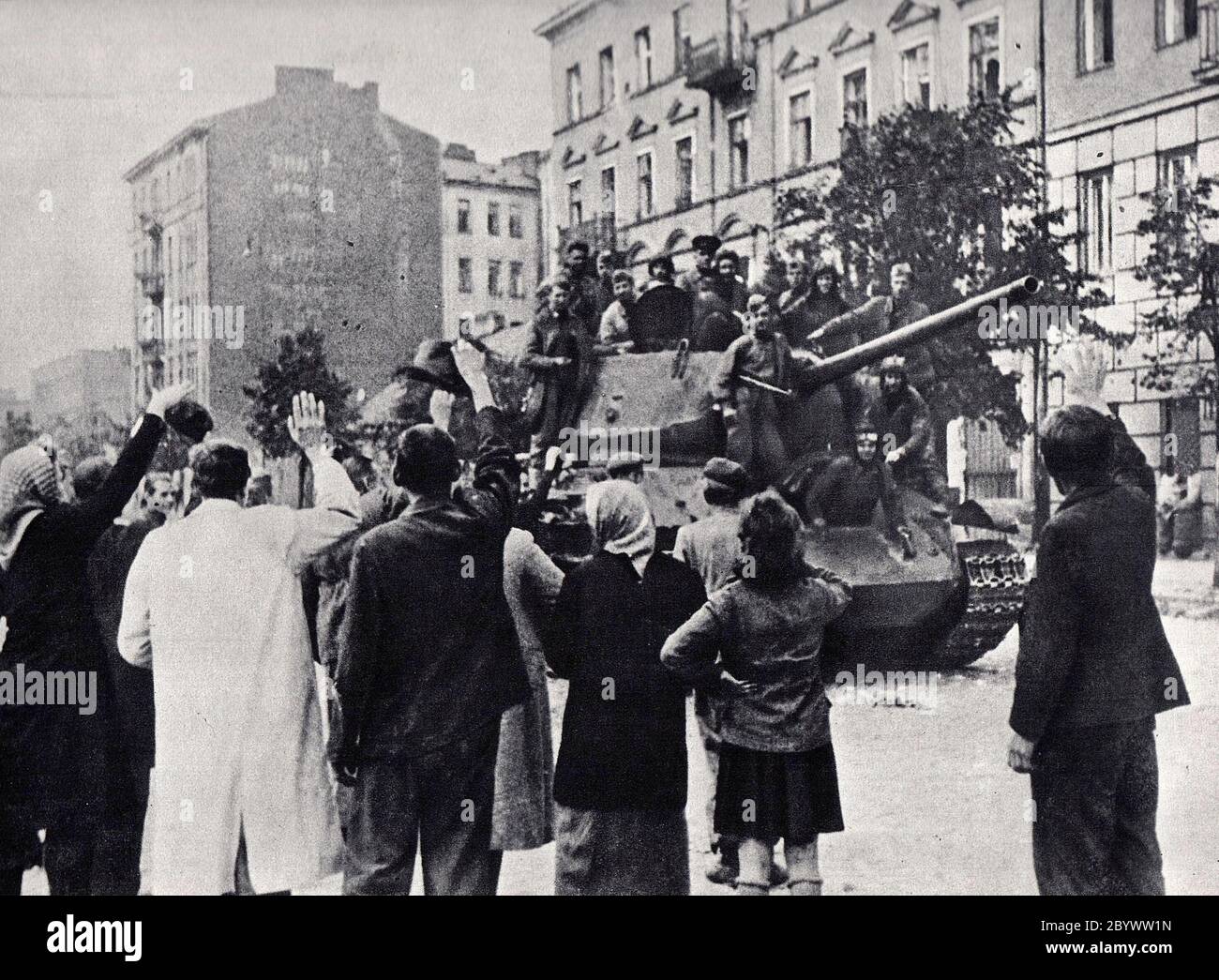 Liberation of Prague by Polish and Soviet forces in September 1944 ...