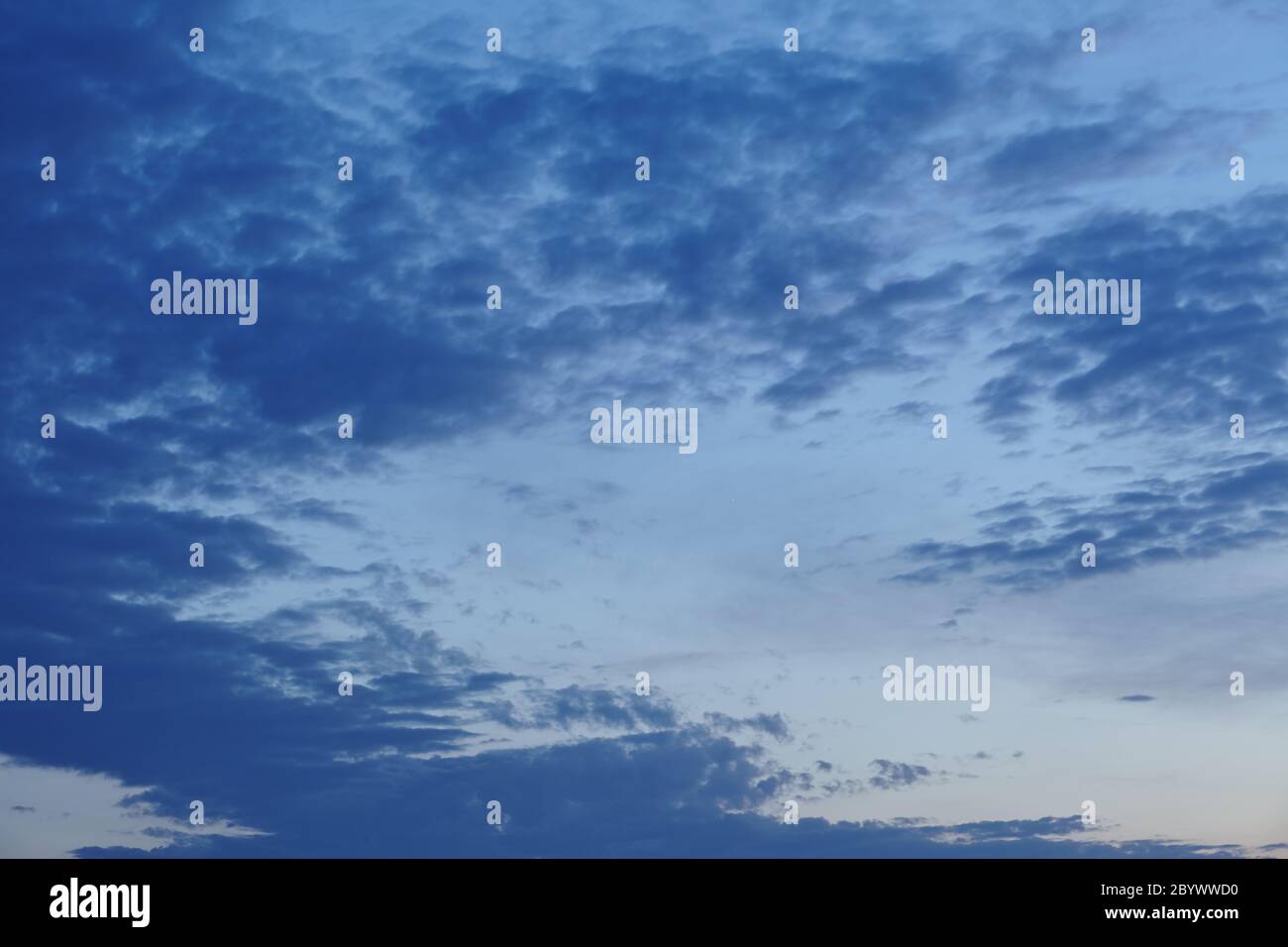 Sky - clouds at dusk Stock Photo - Alamy