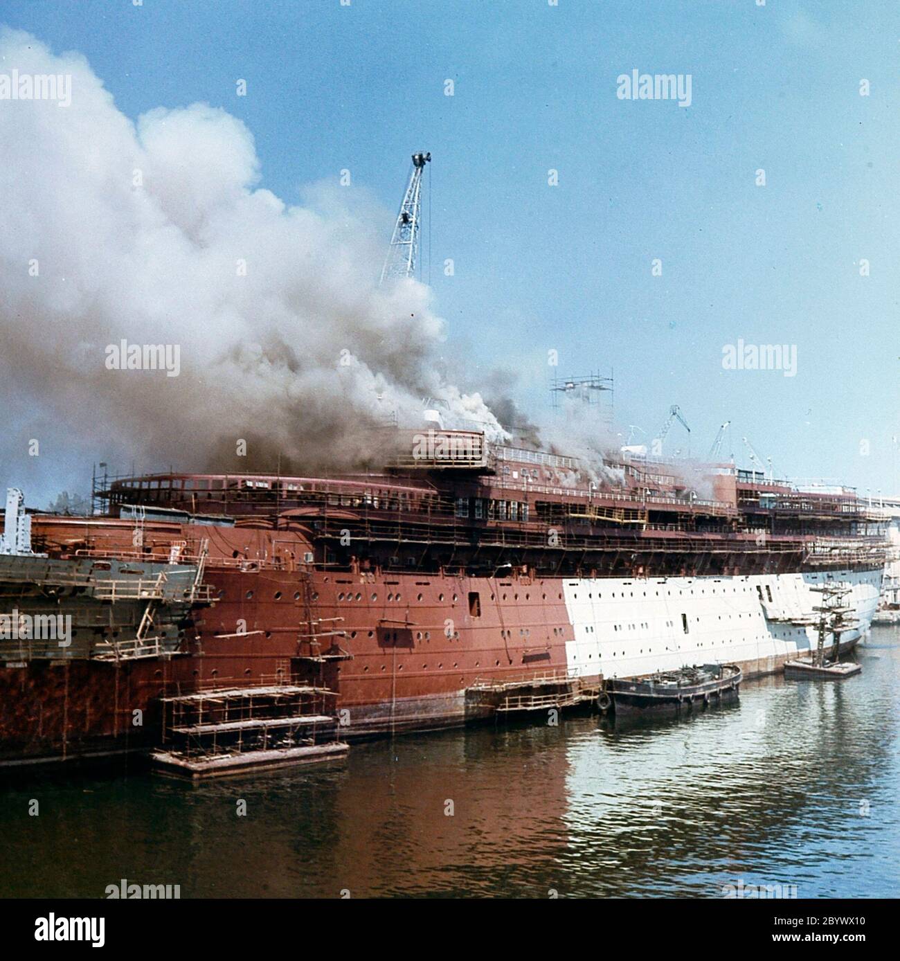 Fire on achille lauro hi-res stock photography and images - Alamy