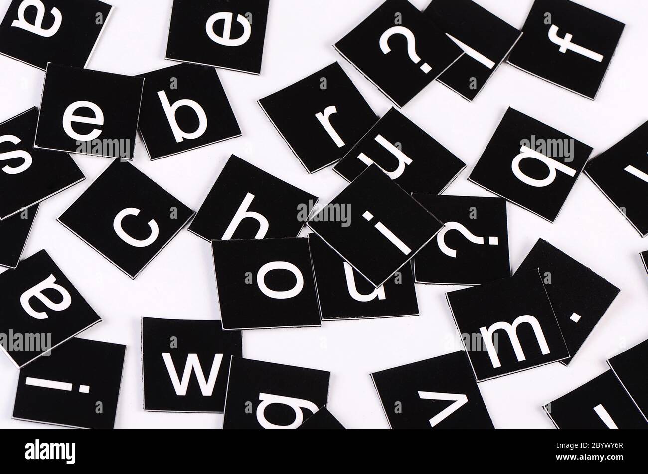 The letters of the English alphabet Stock Photo - Alamy