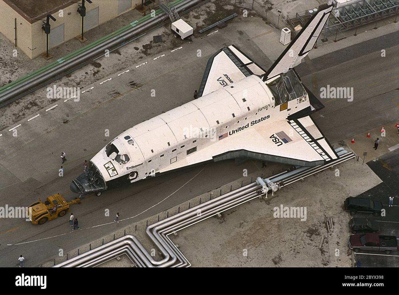 Endeavour moved from the Orbiter Processing Facility, bay 3, for ...