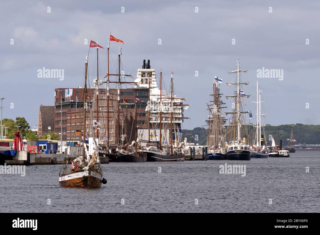 In the port of Kiel during Kieler Woche 2014 Stock Photo - Alamy
