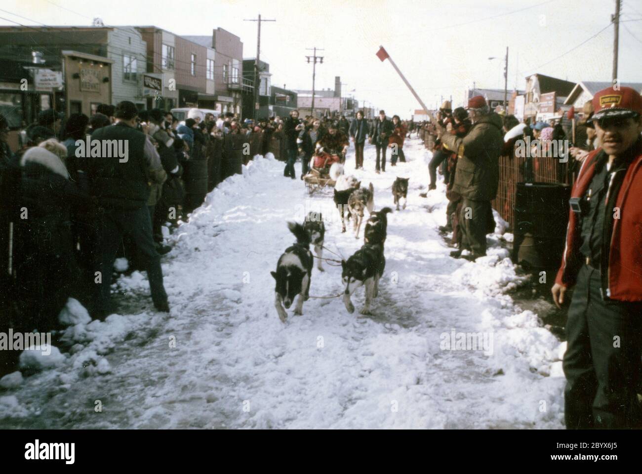 1970s iditarod finish line hi-res stock photography and images - Alamy