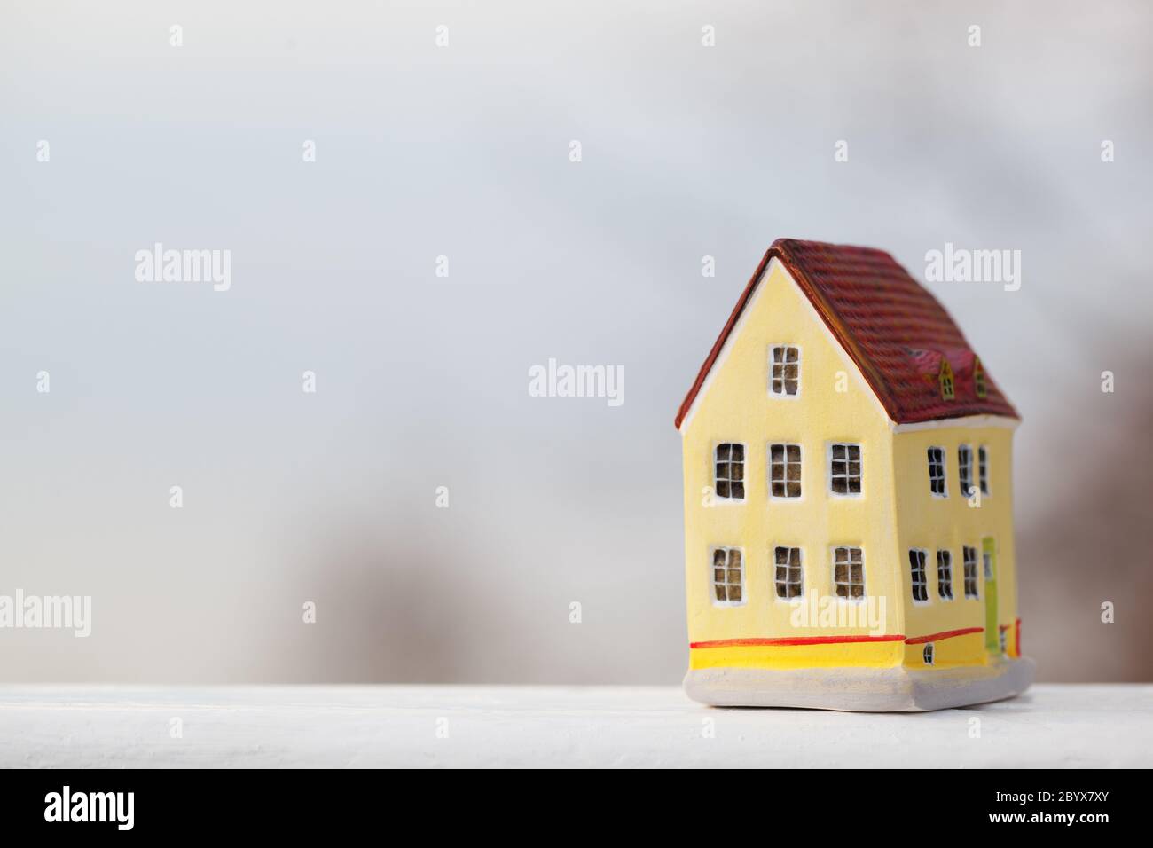 Miniature house figurine Stock Photo - Alamy