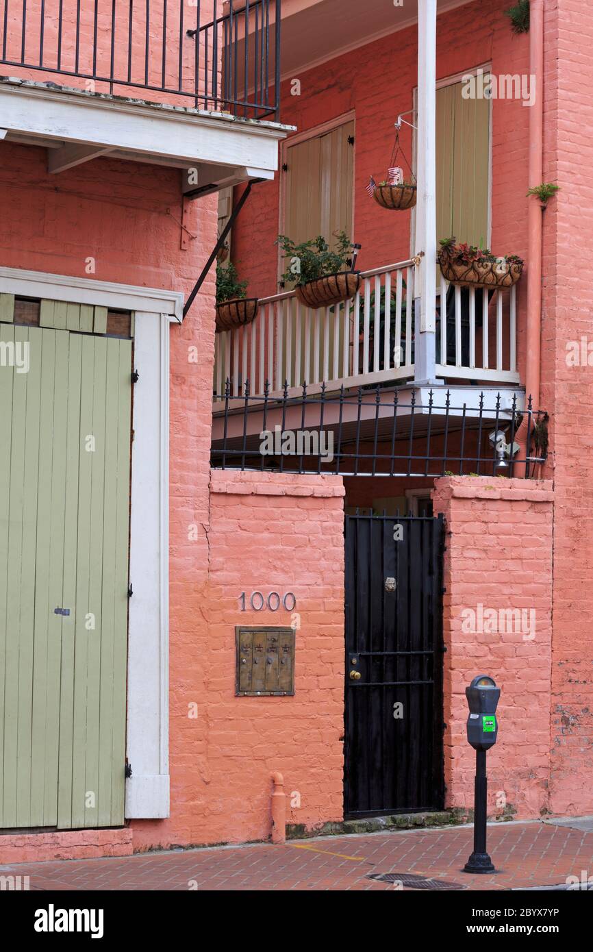 Conti Street, French Quarter, New Orleans, Louisiana, USA Stock Photo ...
