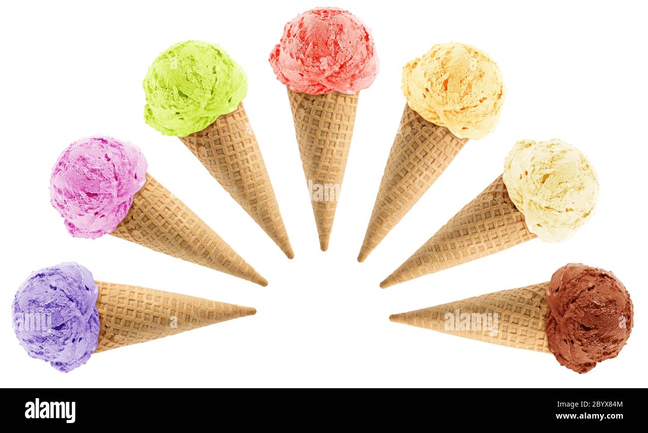 Ice Cream cones Stock Photo - Alamy