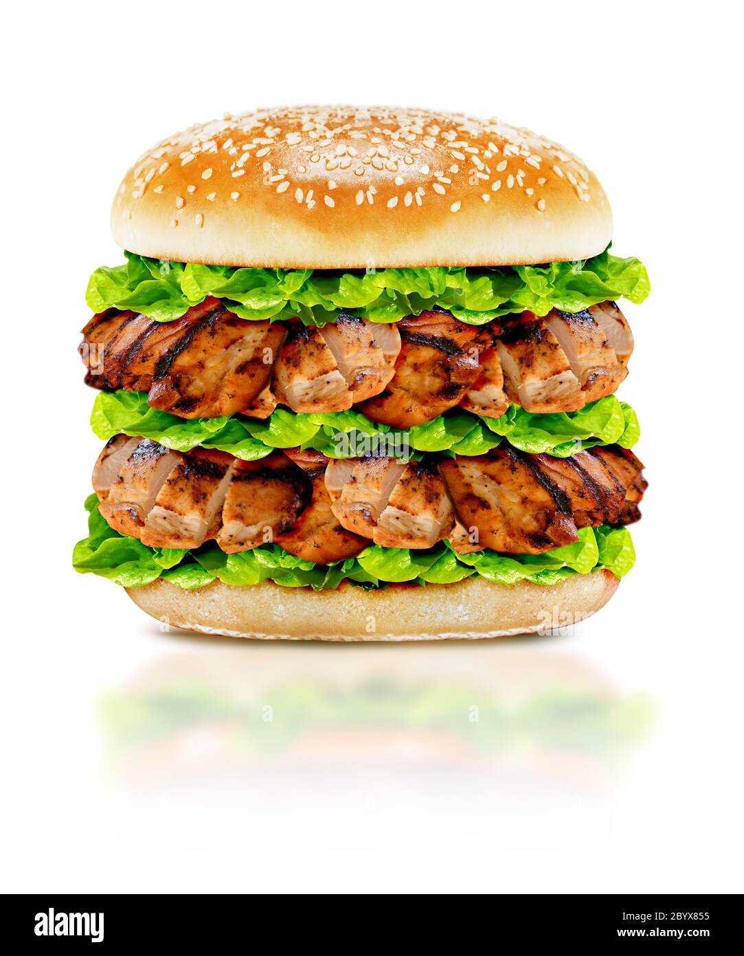 Delicious chicken burger Stock Photo - Alamy