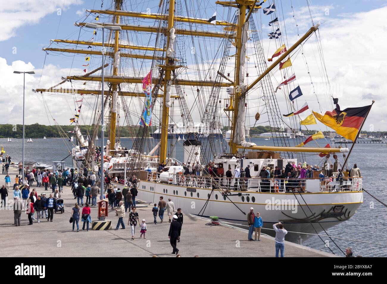 In the port of Kiel during Kieler Woche 2014 Stock Photo - Alamy