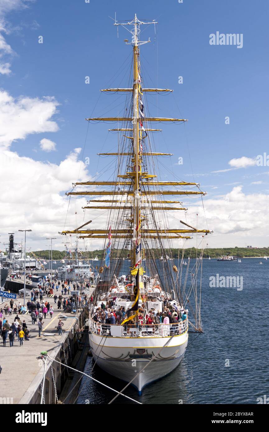 In the port of Kiel during Kieler Woche 2014 Stock Photo - Alamy