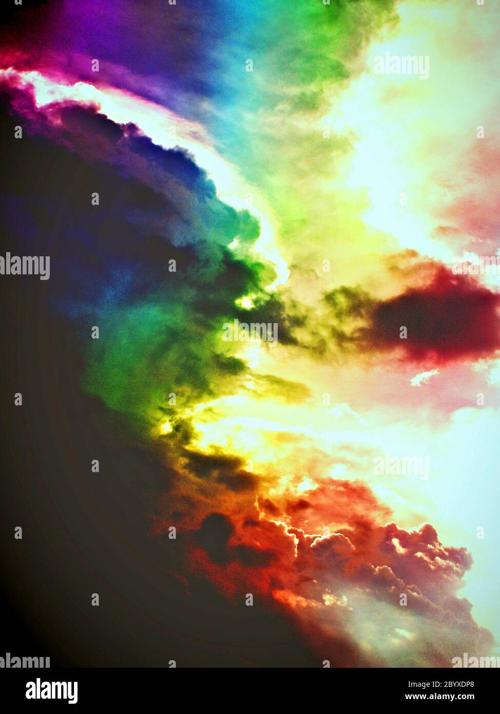 sky clouds season color beautiful edit in filtered images Stock Photo ...