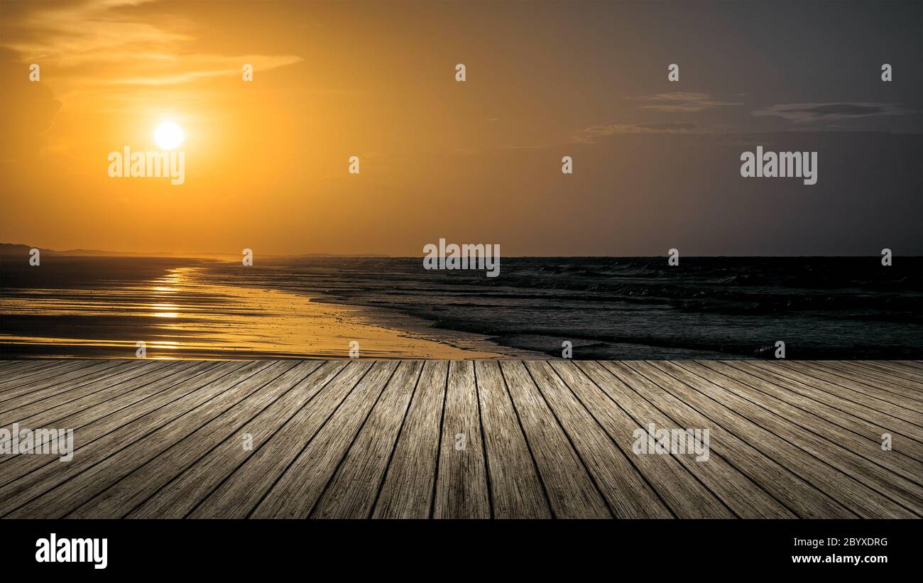 Jetty summer sunset hi-res stock photography and images - Alamy