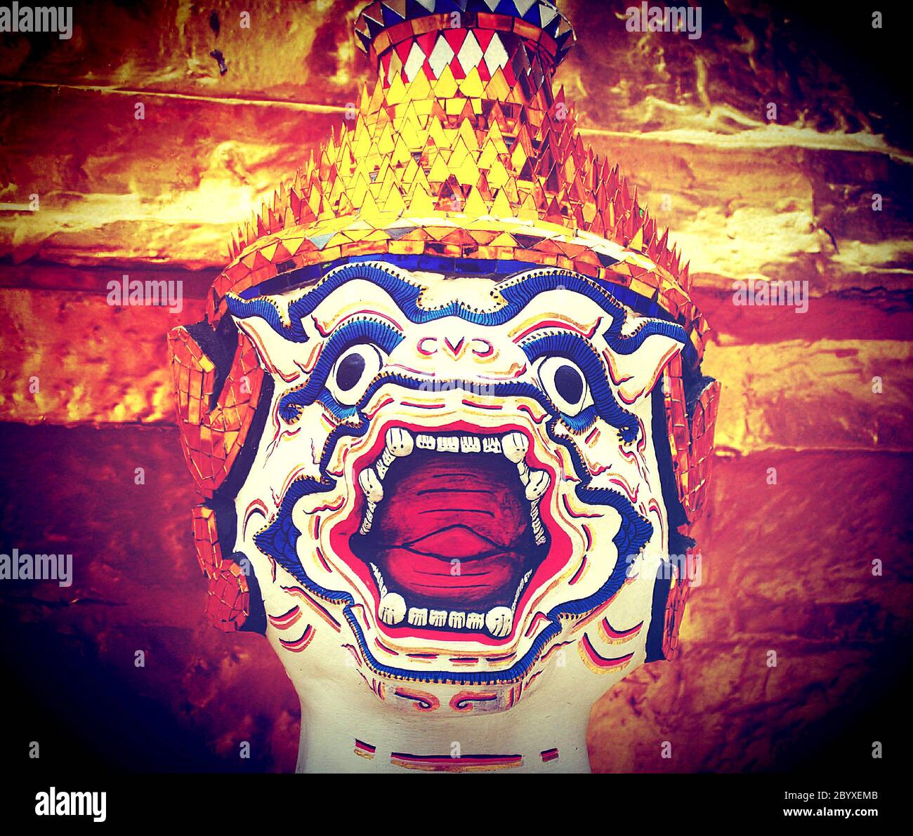 thai giant guardian or yak, Wat Phra Kaew, Bangkok, thailand Stock ...