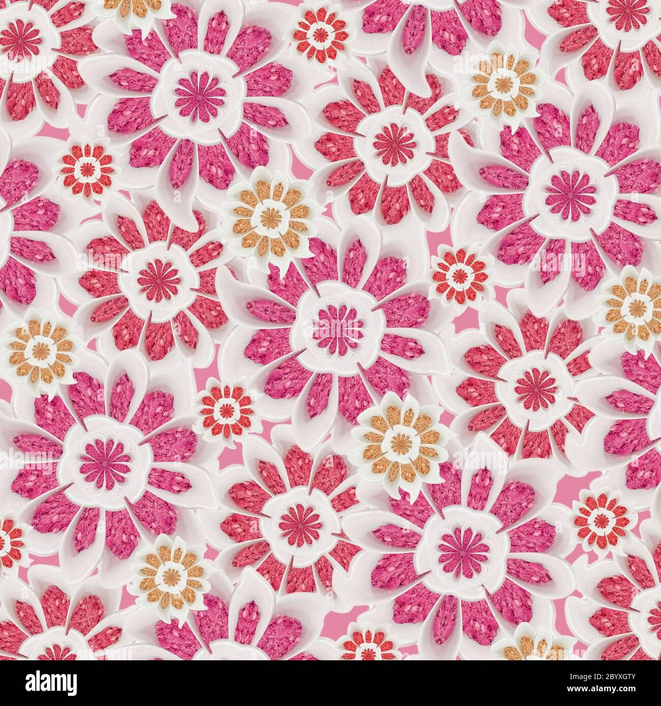 Colorful and lovely feminine flowers pattern backg Stock Photo - Alamy