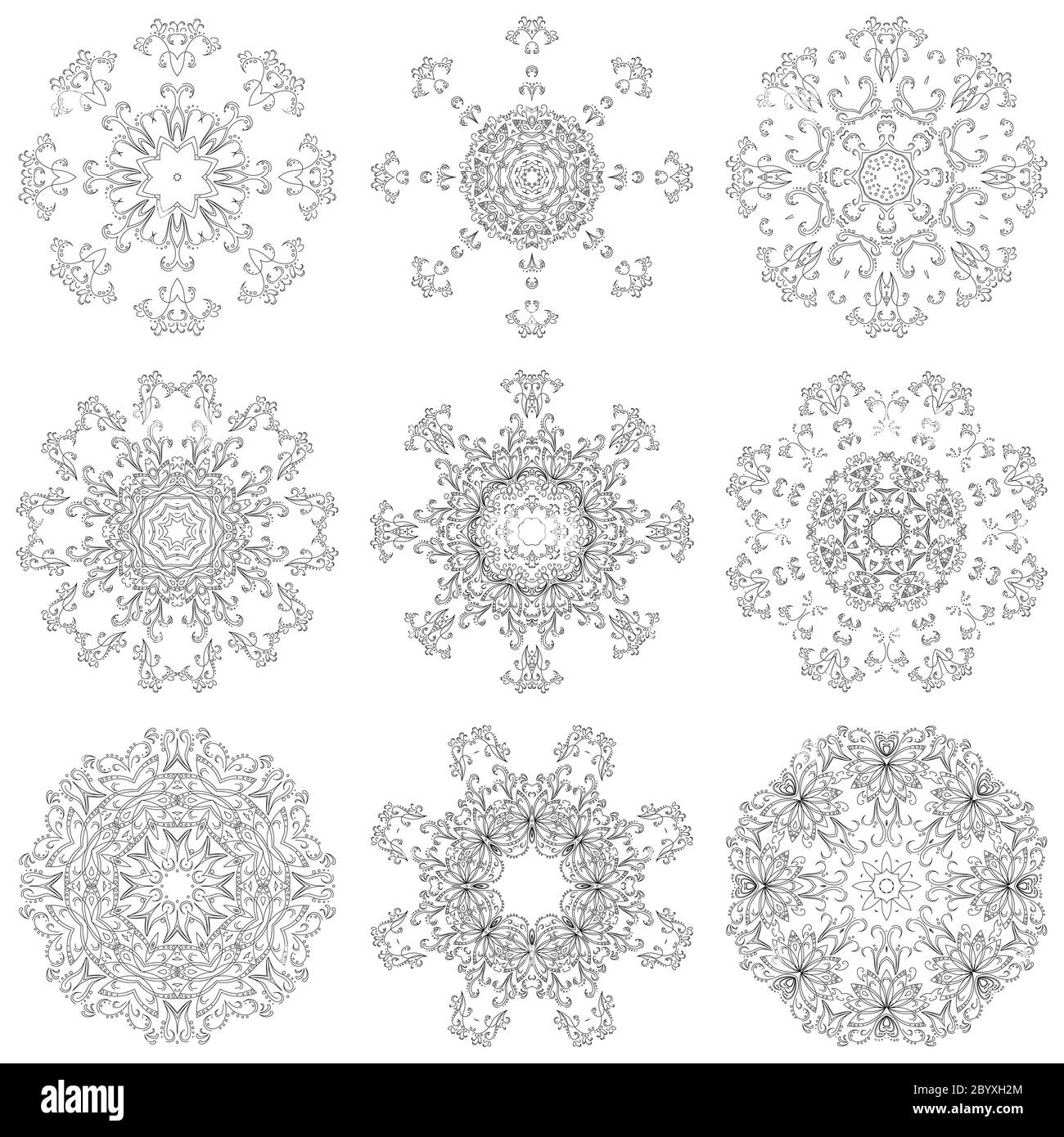 Abstract wallpaper set Cut Out Stock Images & Pictures - Alamy