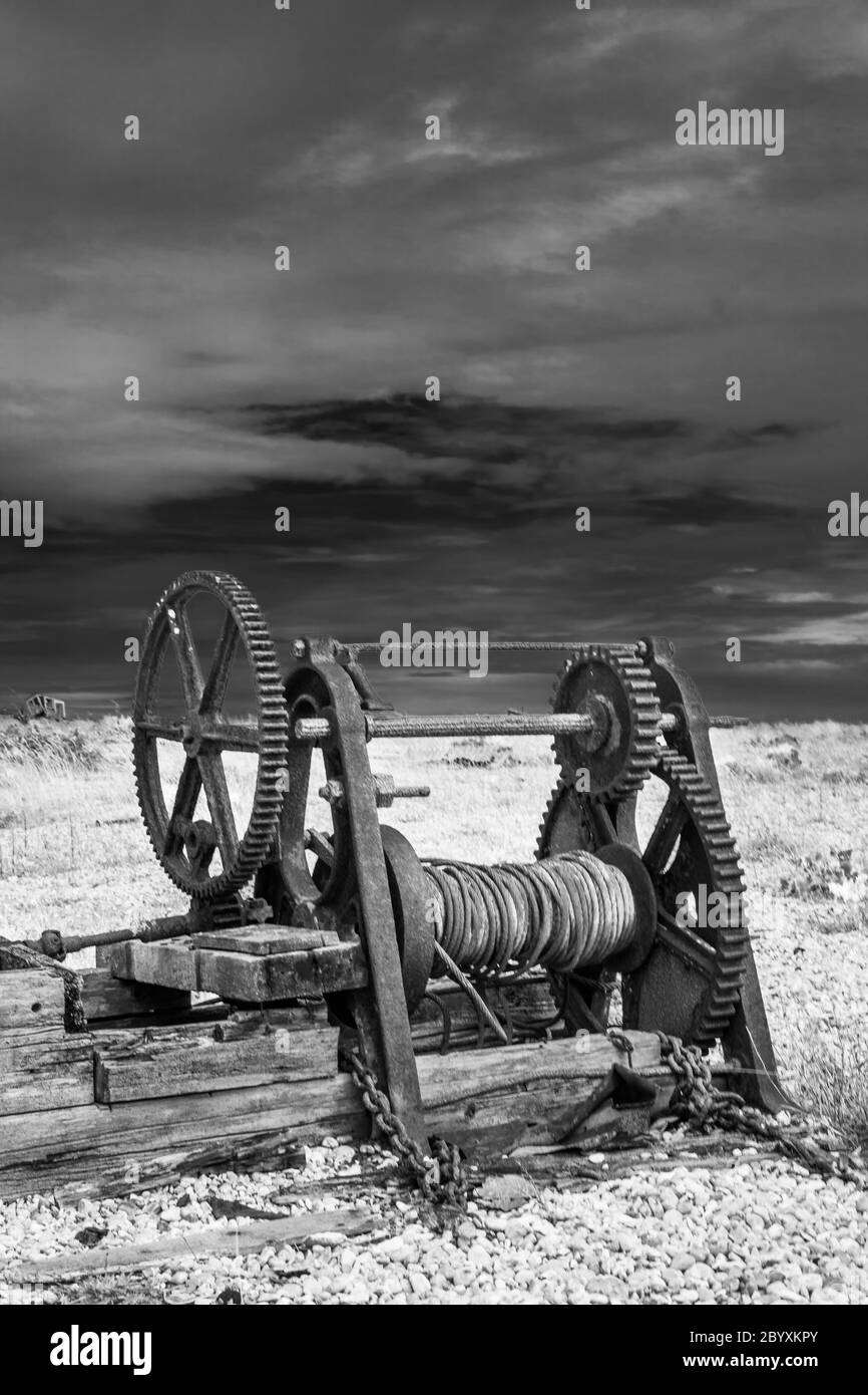 Vintage winch hi-res stock photography and images - Alamy