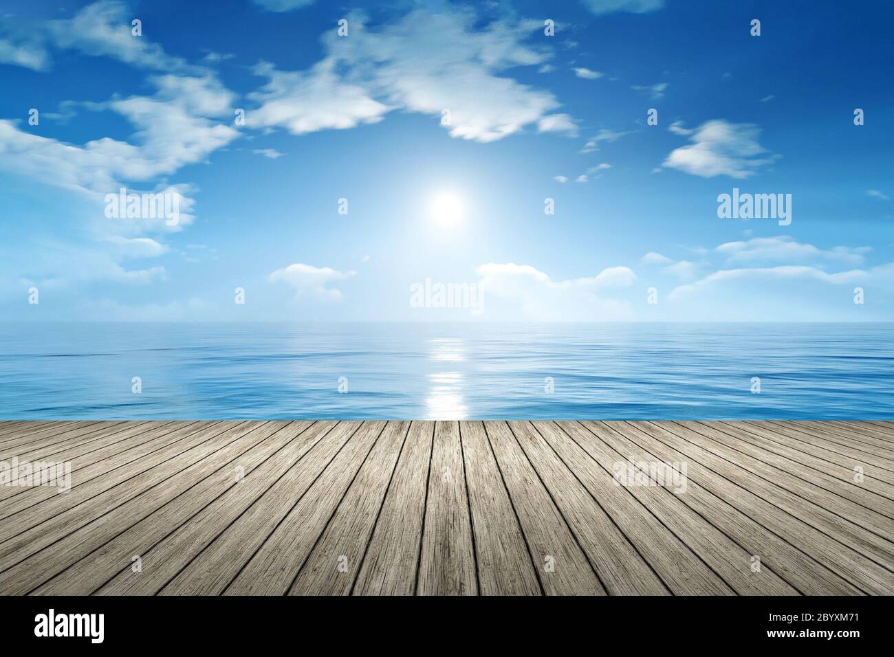 blue sky ocean Stock Photo - Alamy