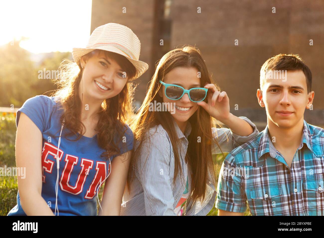 Cute young beautiful teens Stock Photo - Alamy