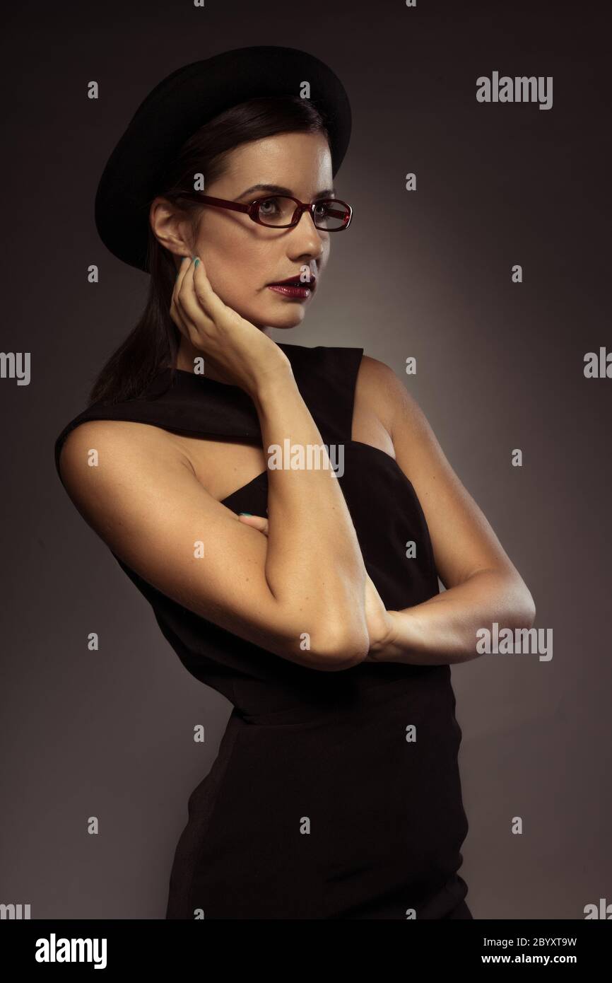 Beautiful stylish woman hi-res stock photography and images - Alamy