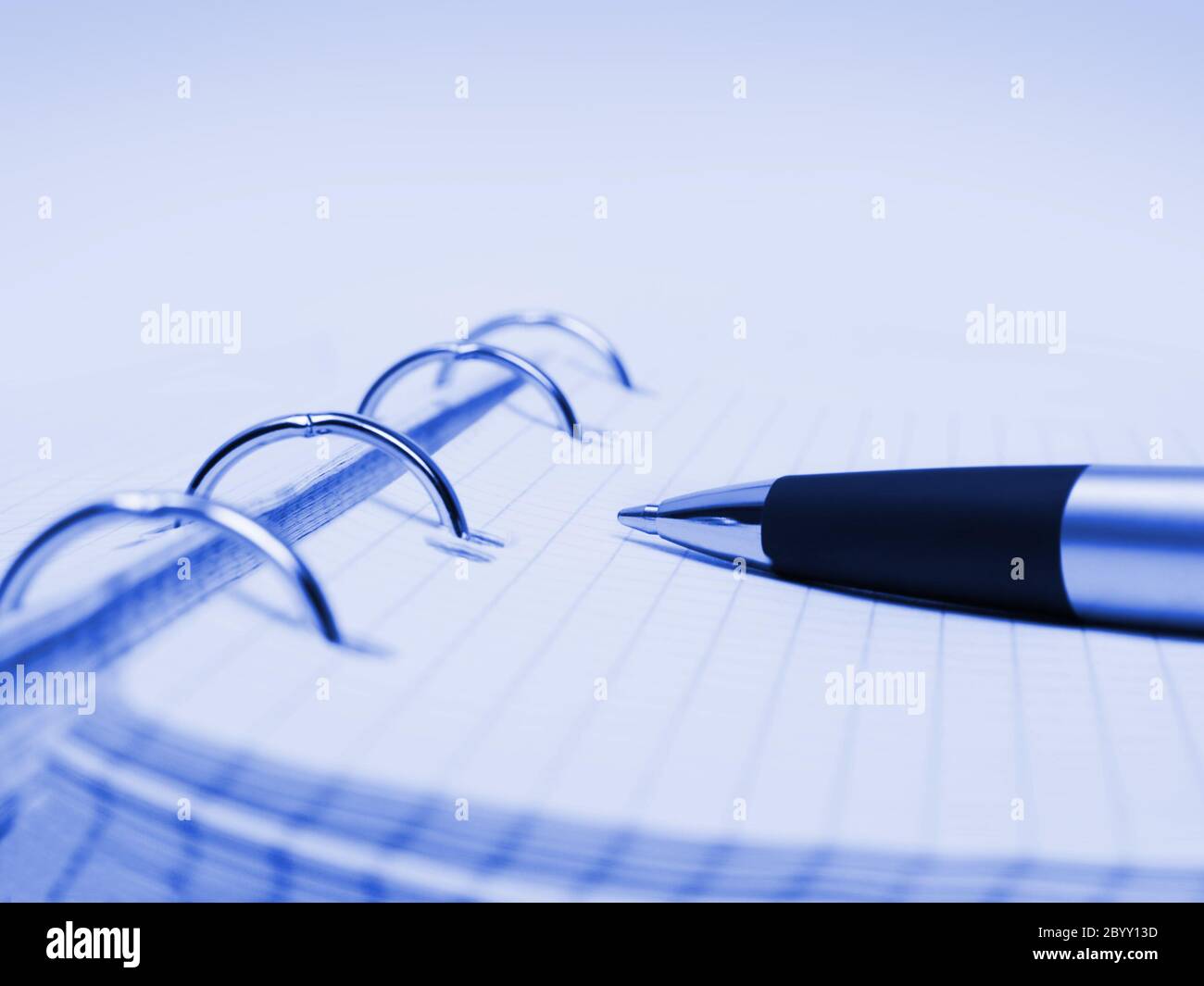Pen and notepad Stock Photo - Alamy