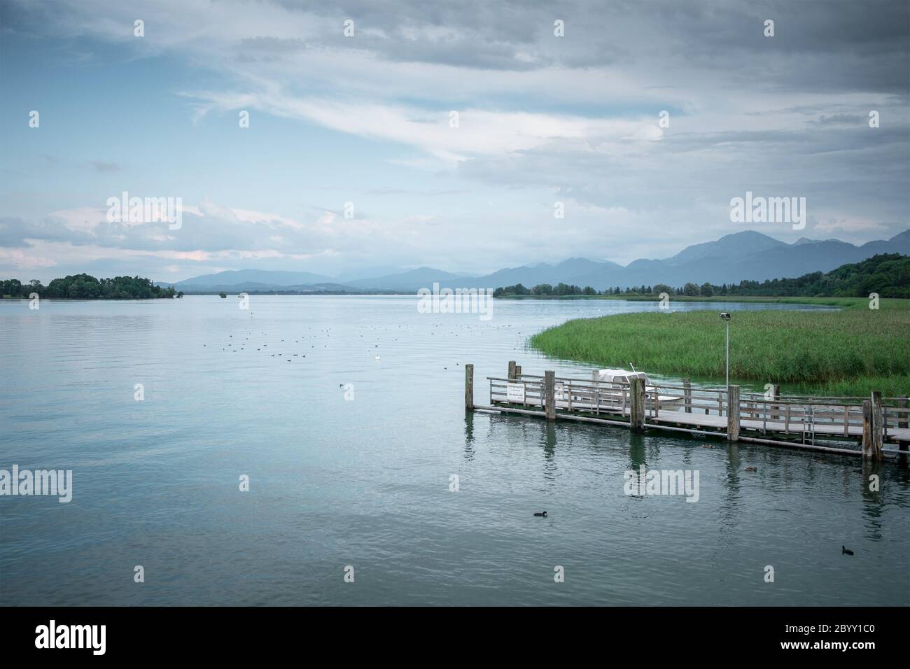 Chiemsee boat jetty hi-res stock photography and images - Alamy