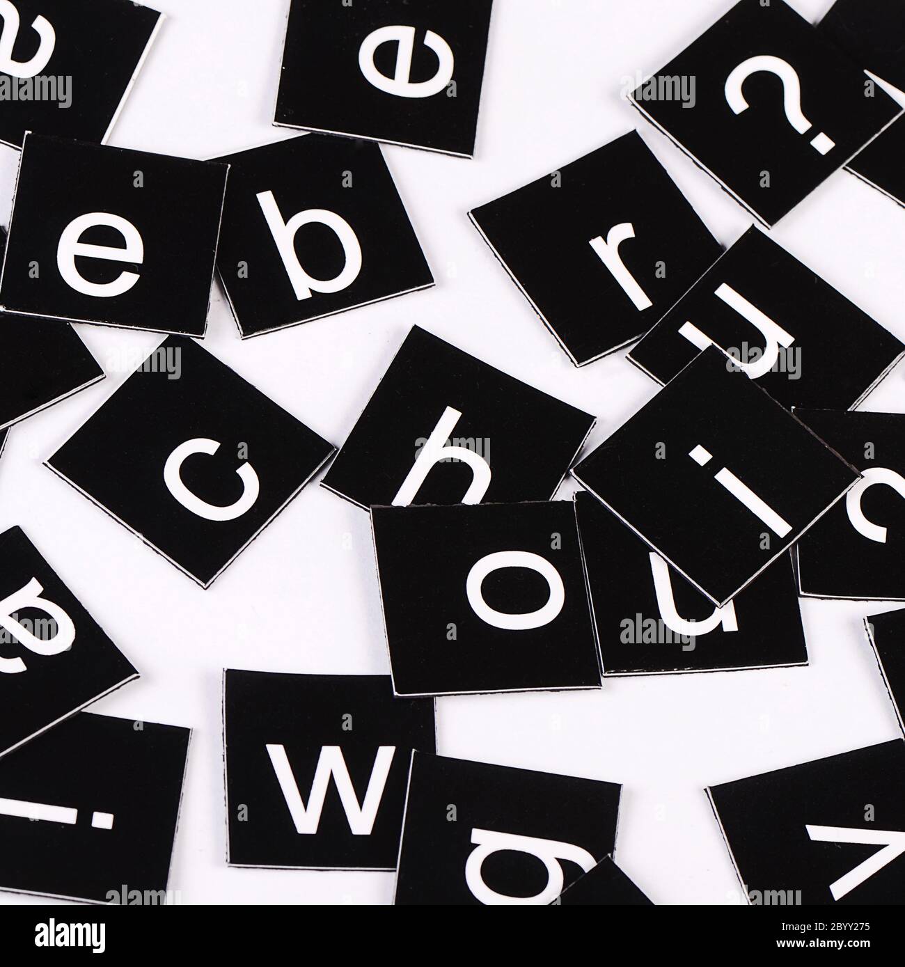 The letters of the English alphabet Stock Photo - Alamy