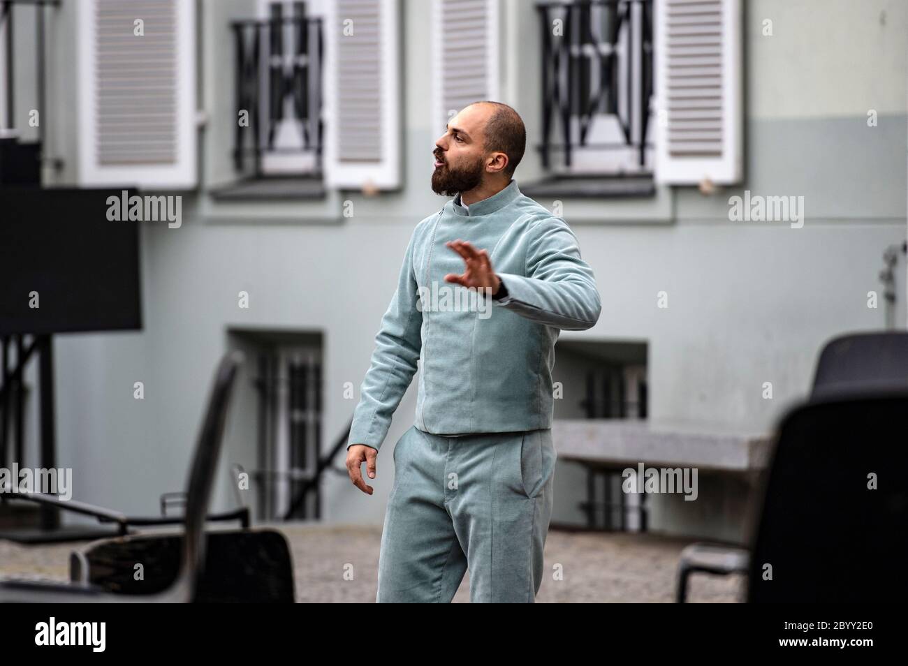 Berlin, Germany. 09th June, 2020. The actor Bozidar Kocevsk at the ...