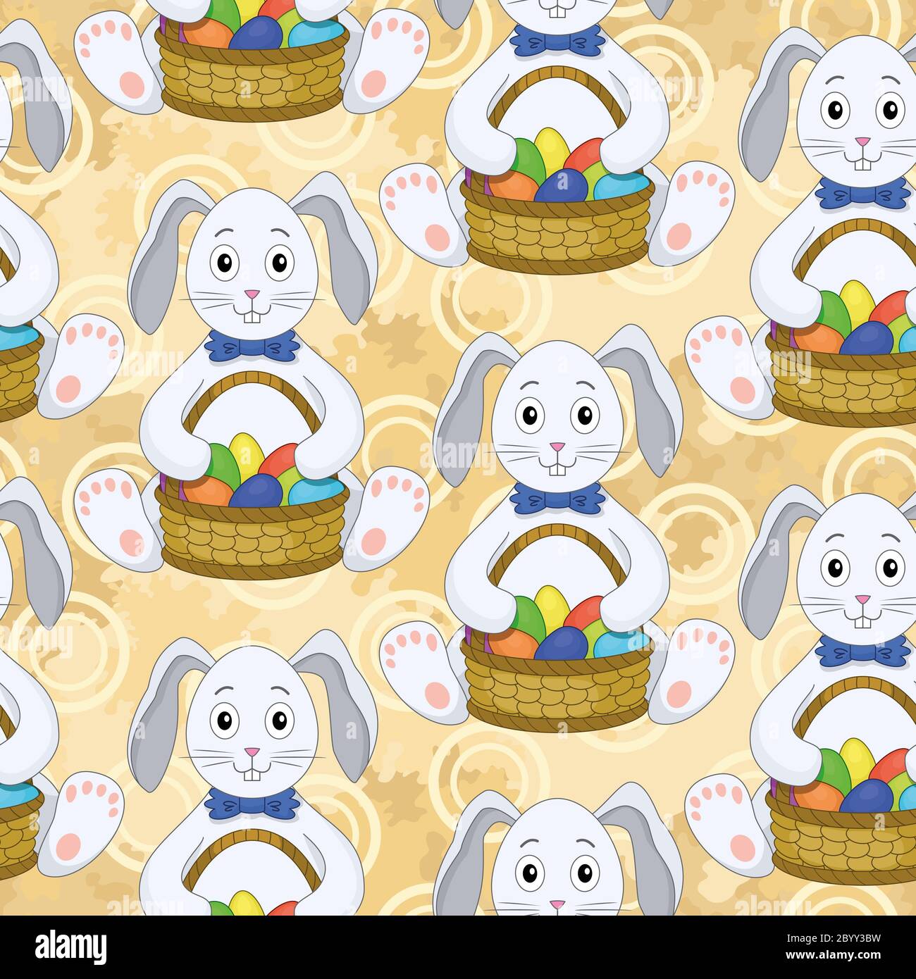 Seamless bunnies pattern hi-res stock photography and images - Alamy