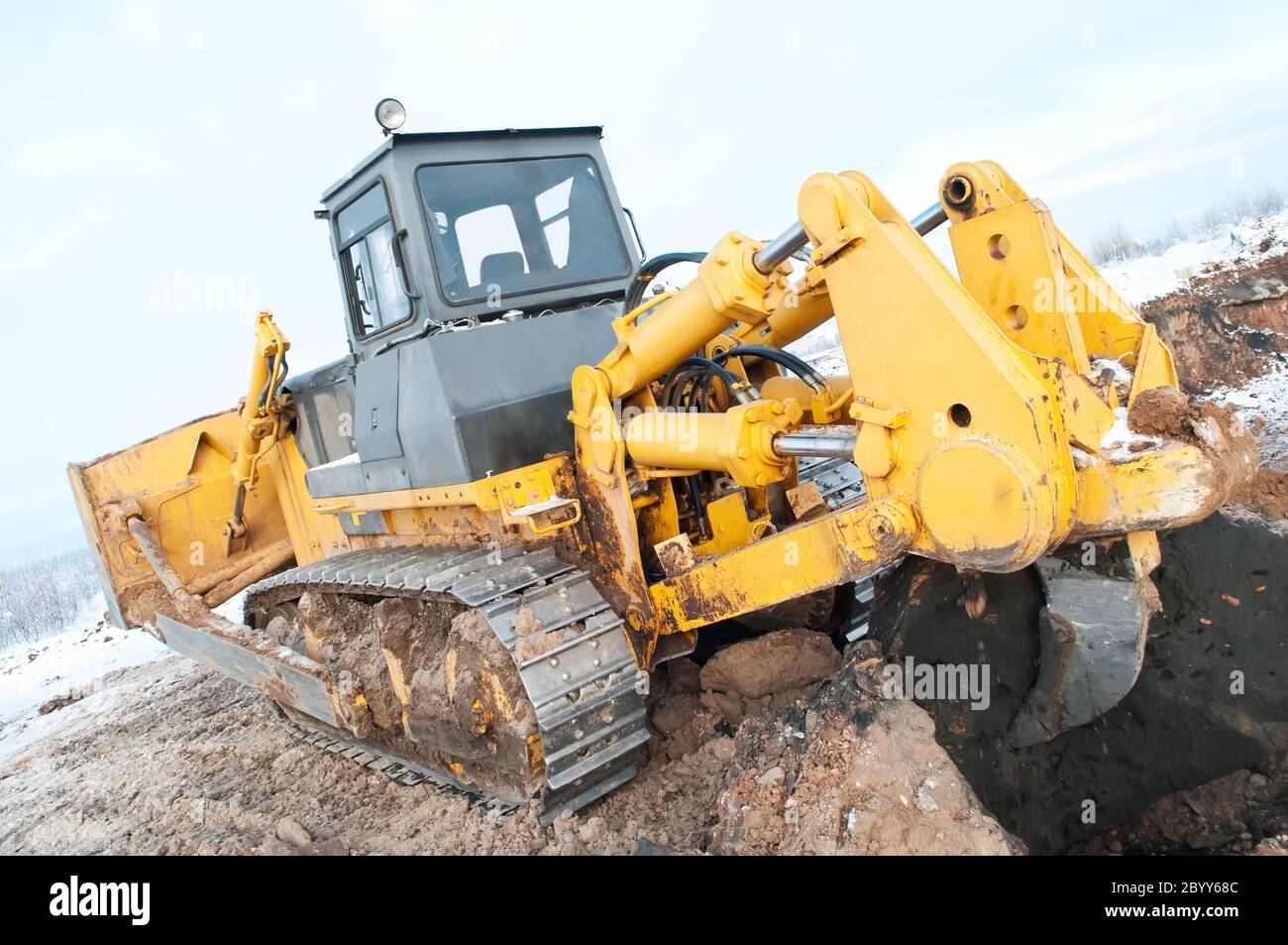 Dozer stripping soil hi-res stock photography and images - Alamy