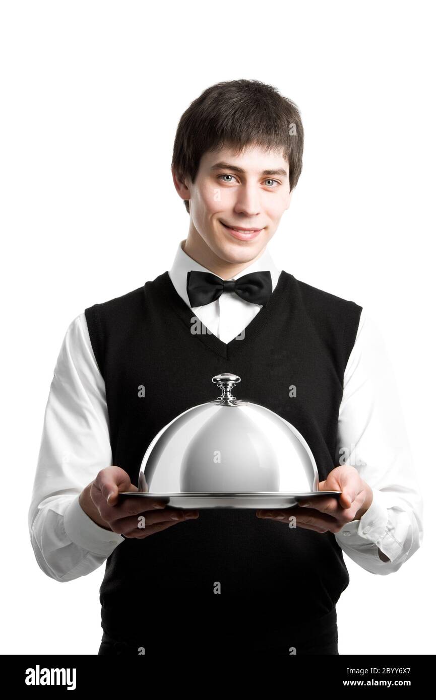 Cloche waiter hi-res stock photography and images - Alamy