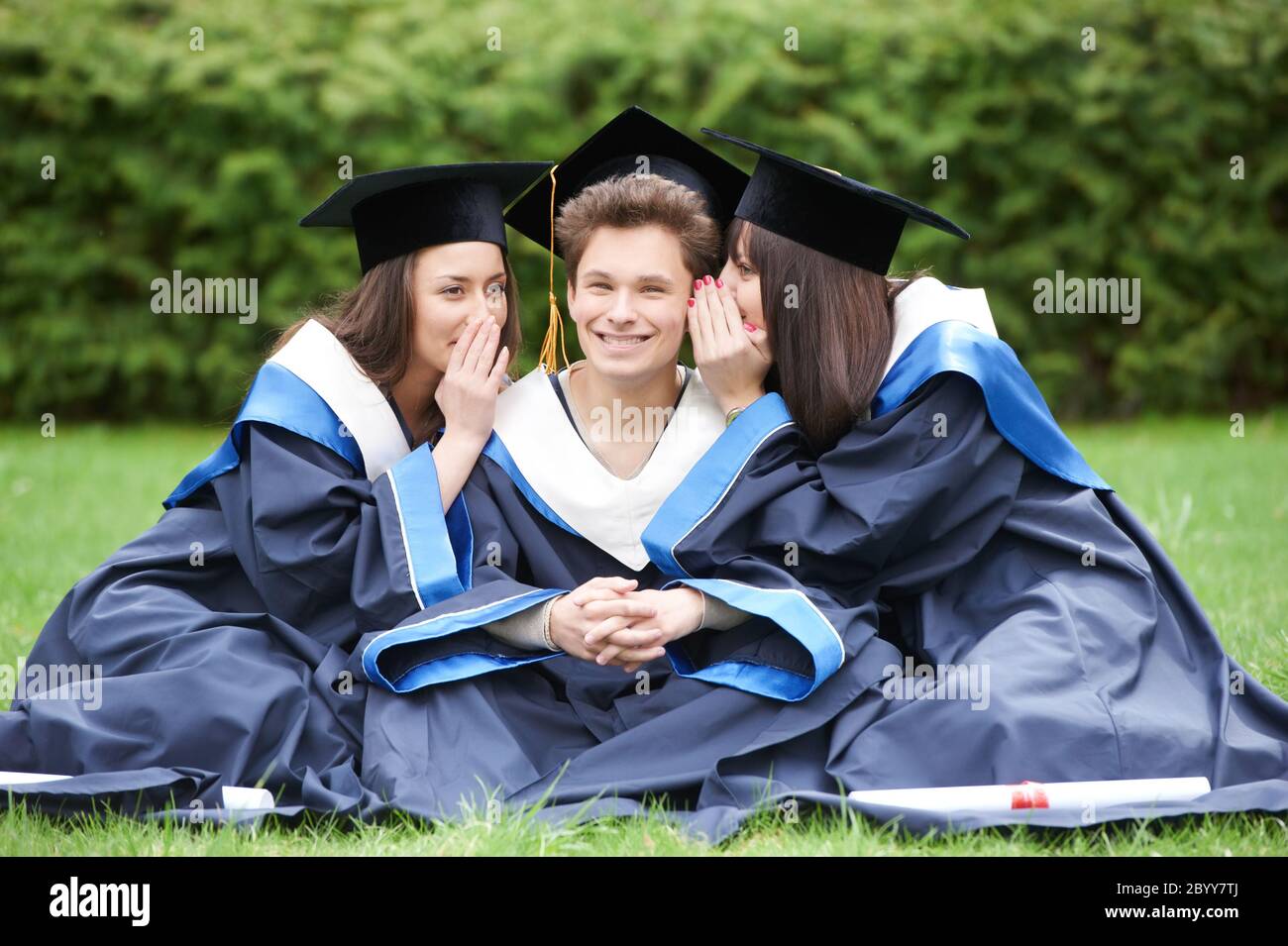 happy graduate students Stock Photo - Alamy