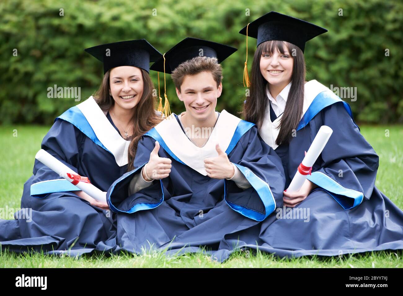 happy graduate students Stock Photo - Alamy