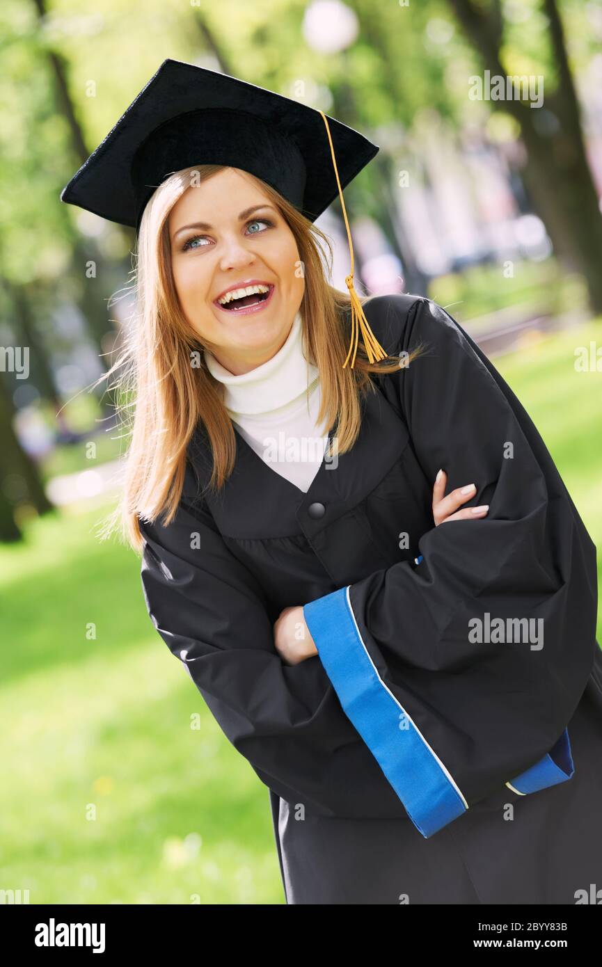 happy graduate girl Stock Photo - Alamy