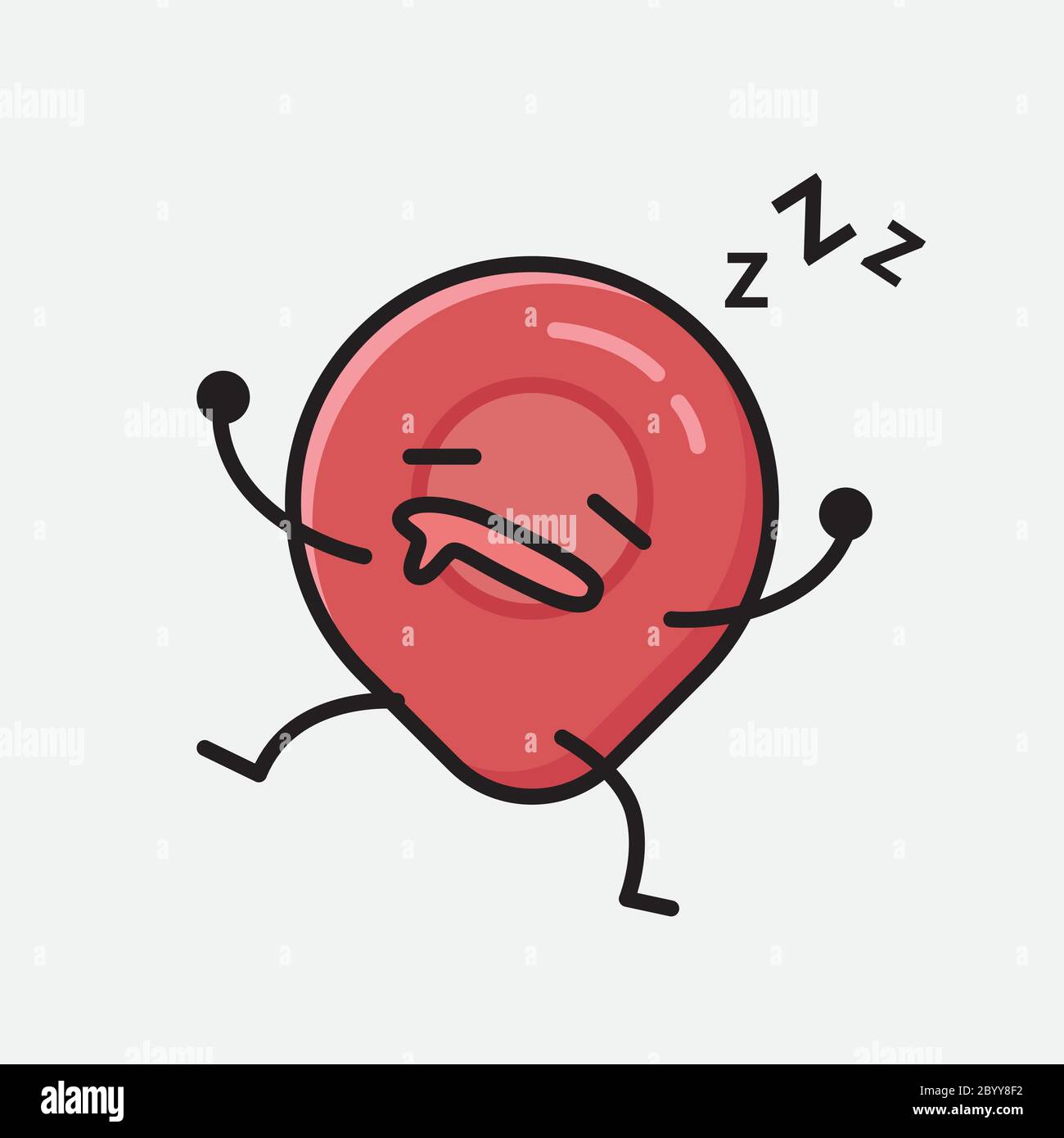 An illustration of Cute Pin Point Icon Mascot Vector Character in Flat ...