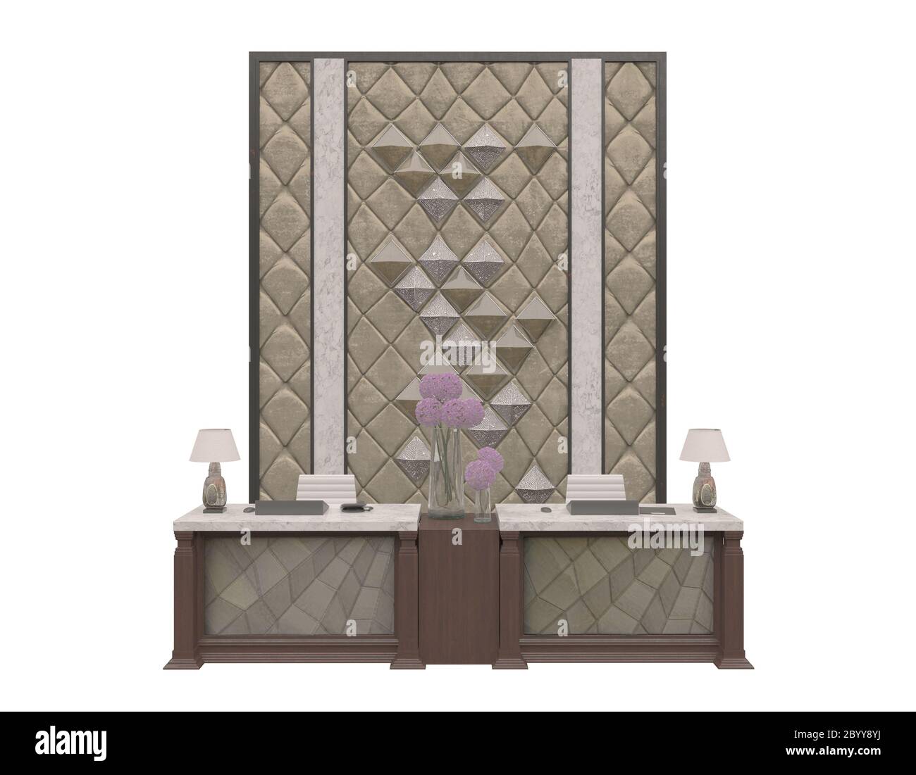 Reception isolated on white background 3d illustration Stock Photo - Alamy