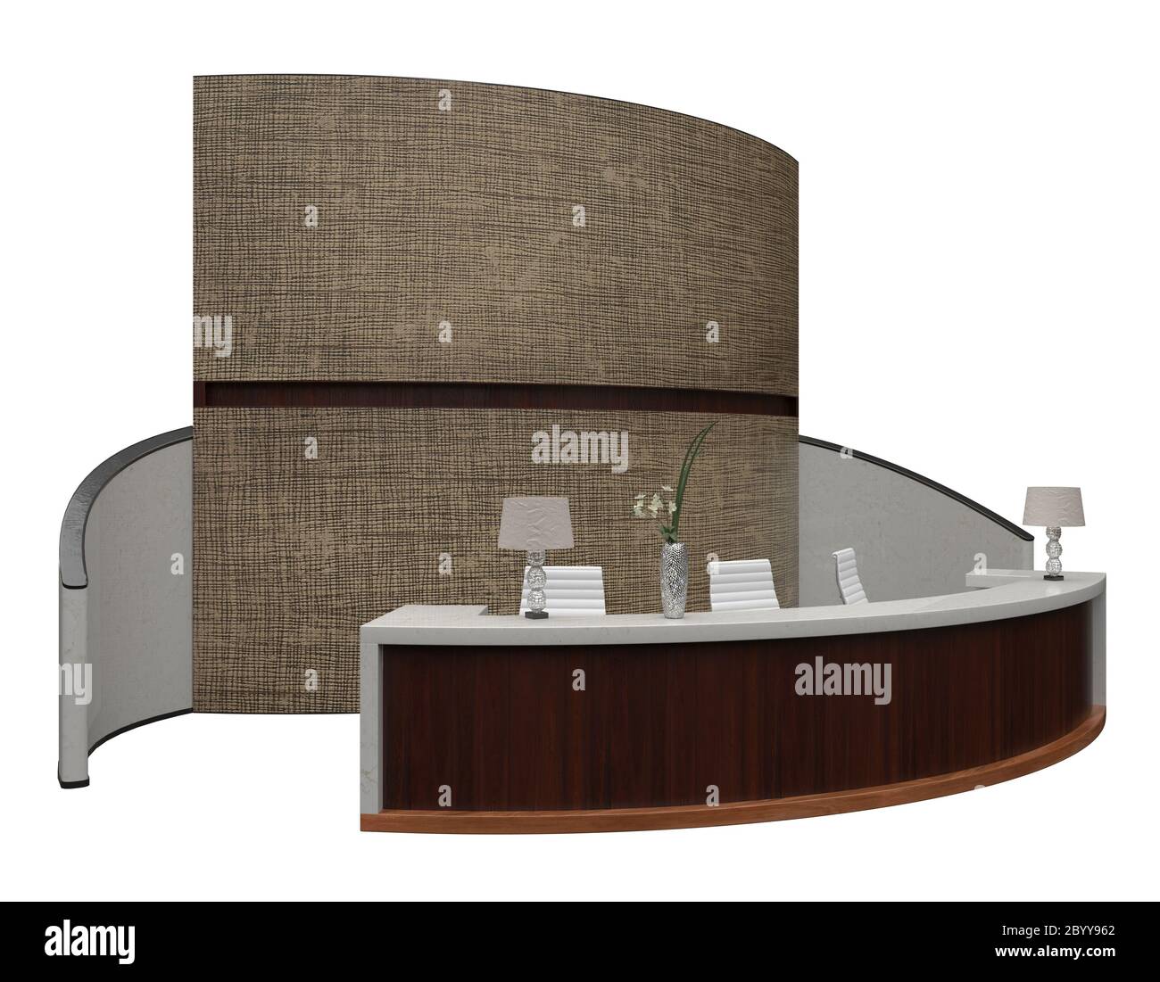 Reception isolated on white background 3d illustration Stock Photo - Alamy