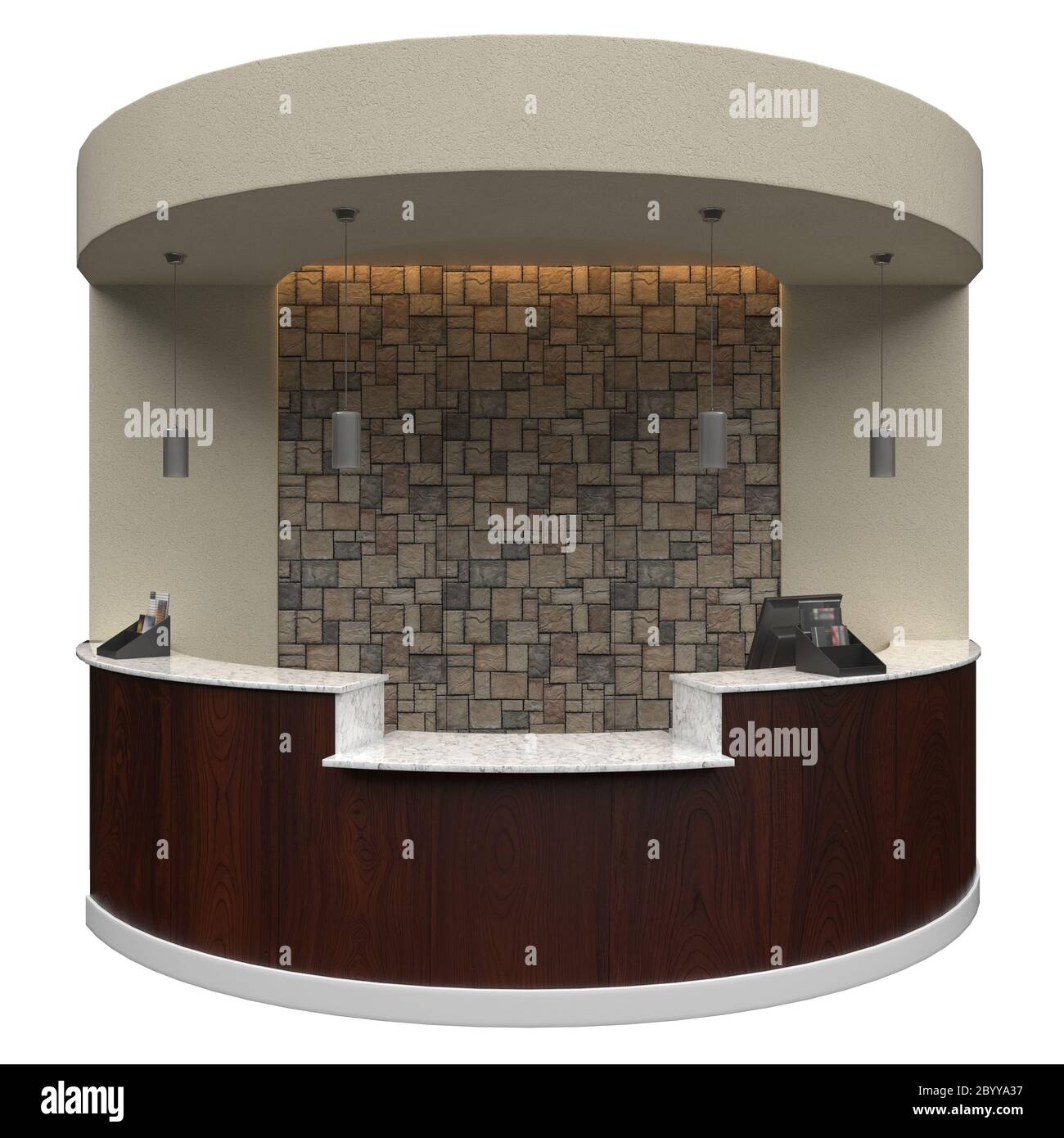 Reception isolated on white background 3d illustration Stock Photo - Alamy