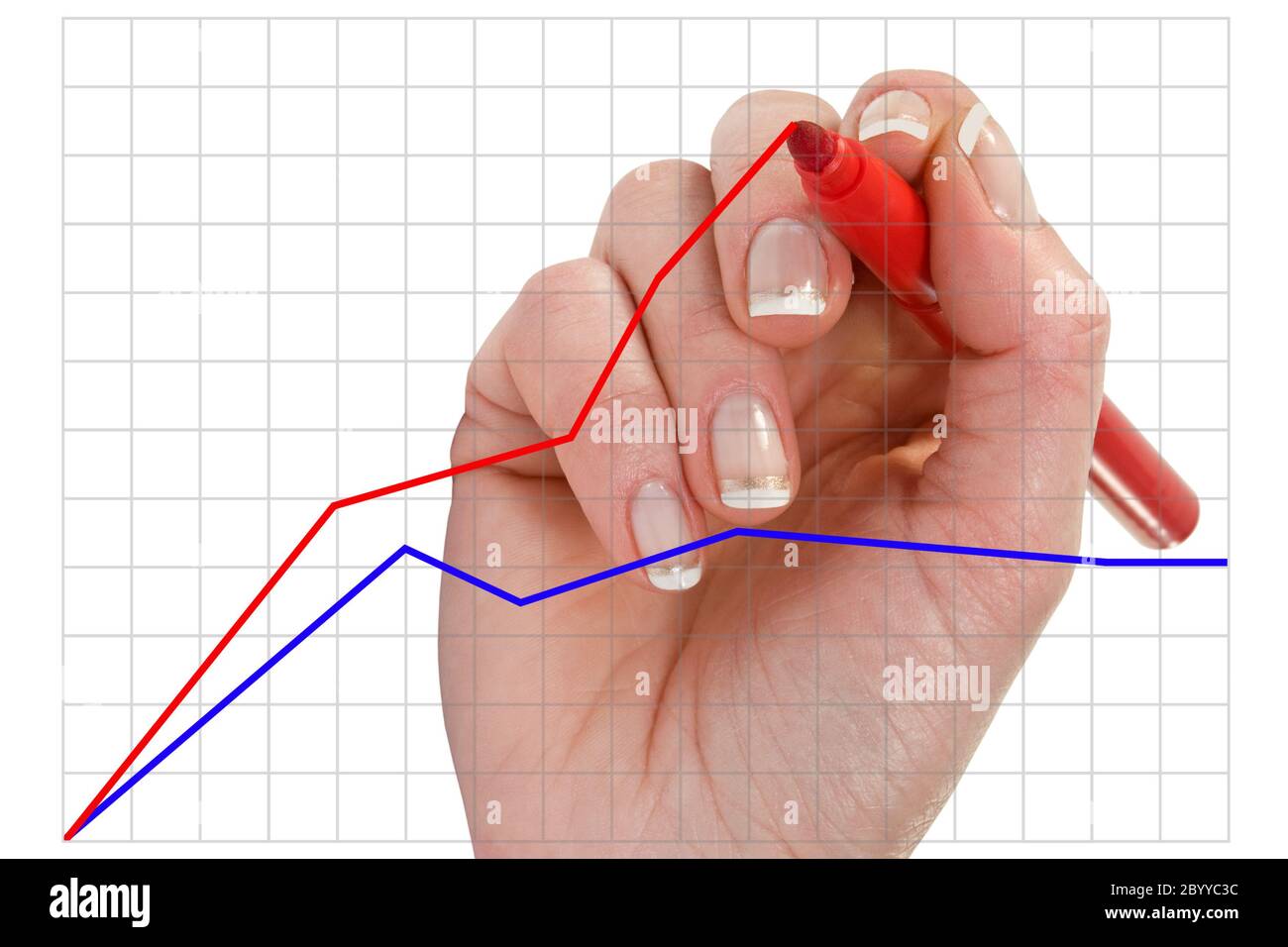 Hand drawing diagram Stock Photo - Alamy
