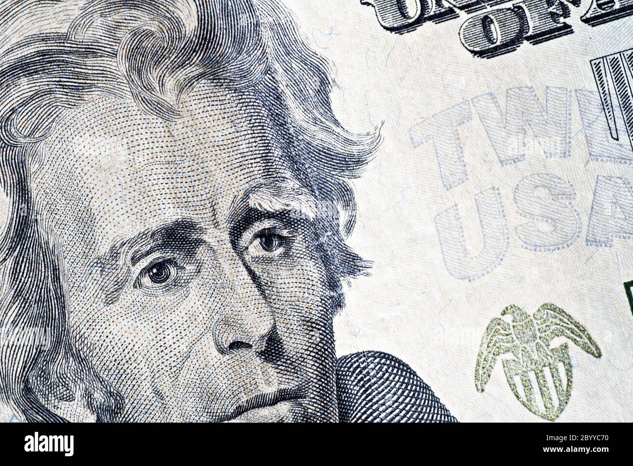 20 dollars macro hi-res stock photography and images - Alamy