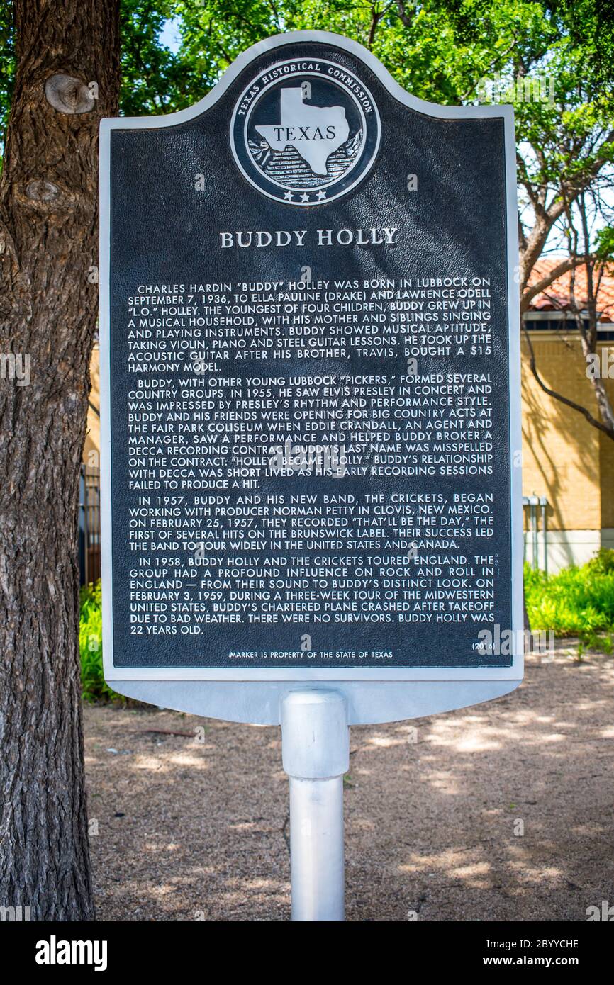 Lubbock, TX, USA - April 28, 2019: The Buddy Holly Center Stock Photo ...