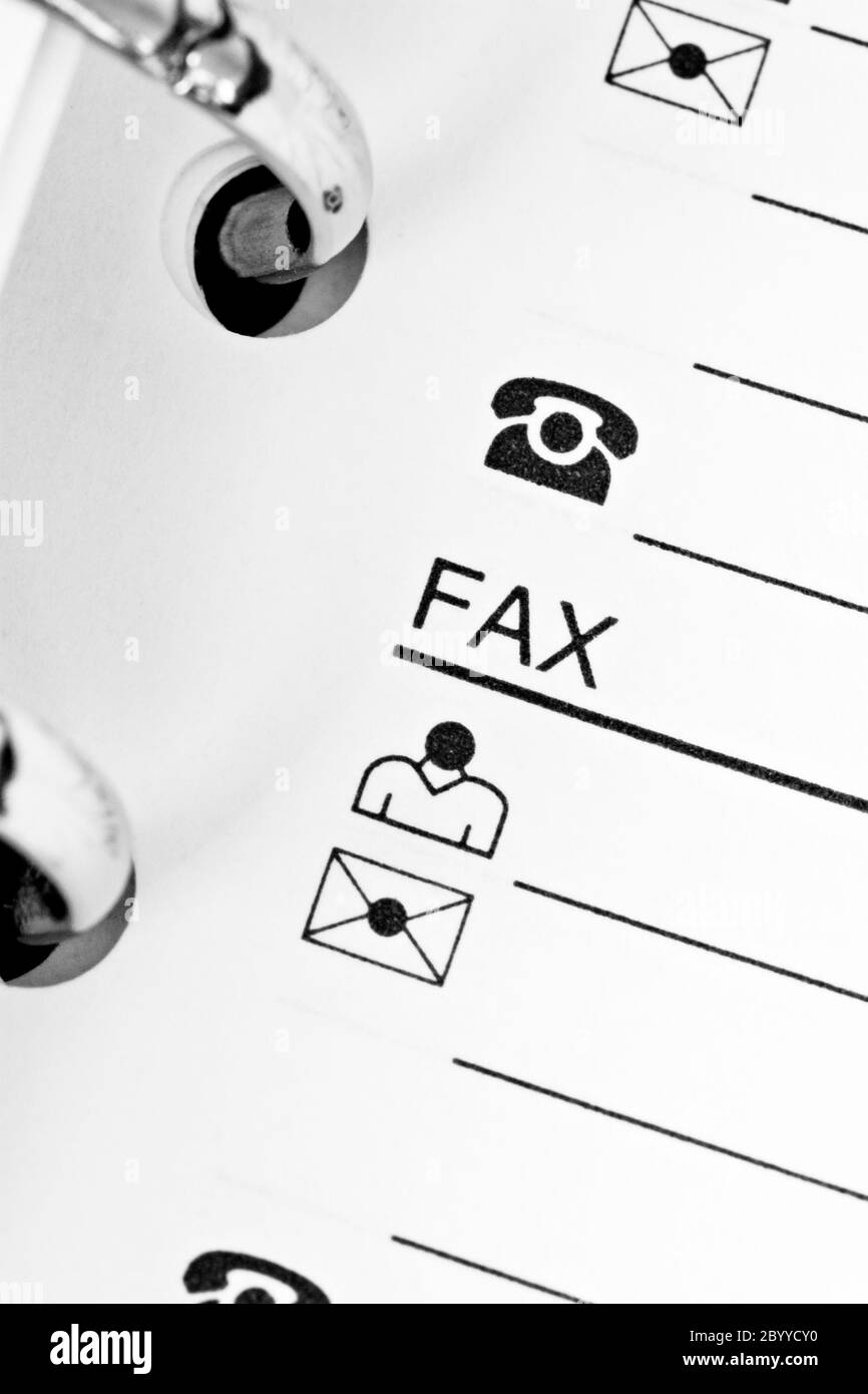 List of contacts hi-res stock photography and images - Alamy