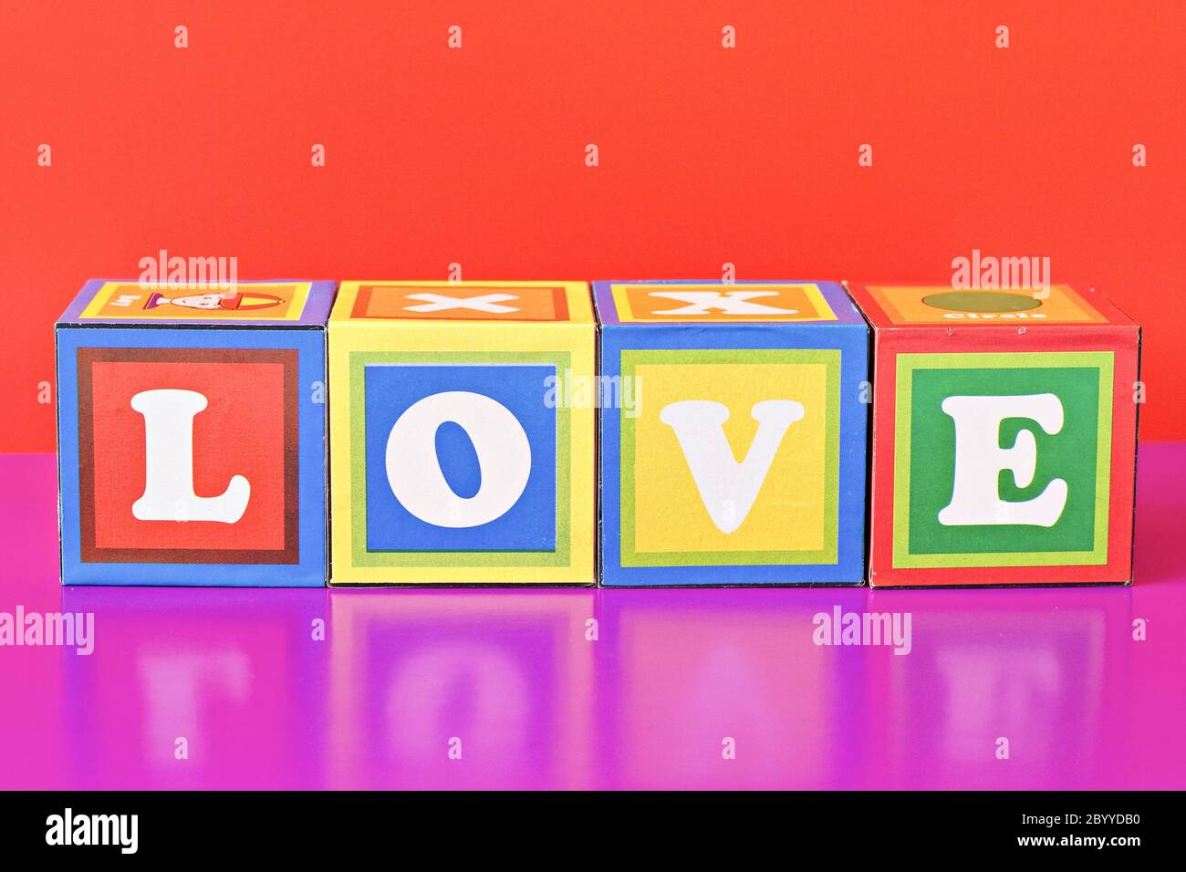 Baby letter blocks word hi-res stock photography and images - Alamy